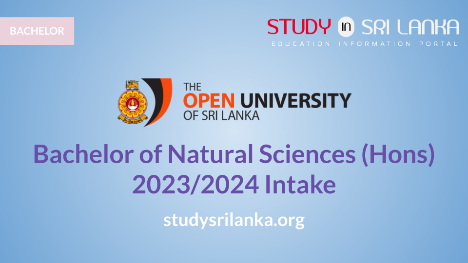 Bachelor of Education in Natural Sciences - OUSL - 2023/2024