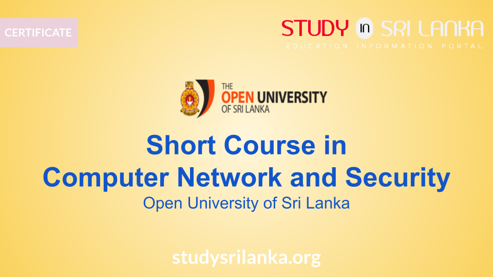 Short Course in Computer Network and Security - OUSL - 2023