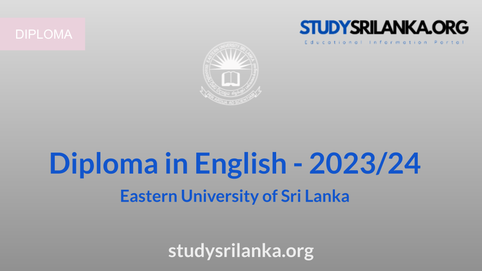 Diploma in English - EUSL - 2023/24