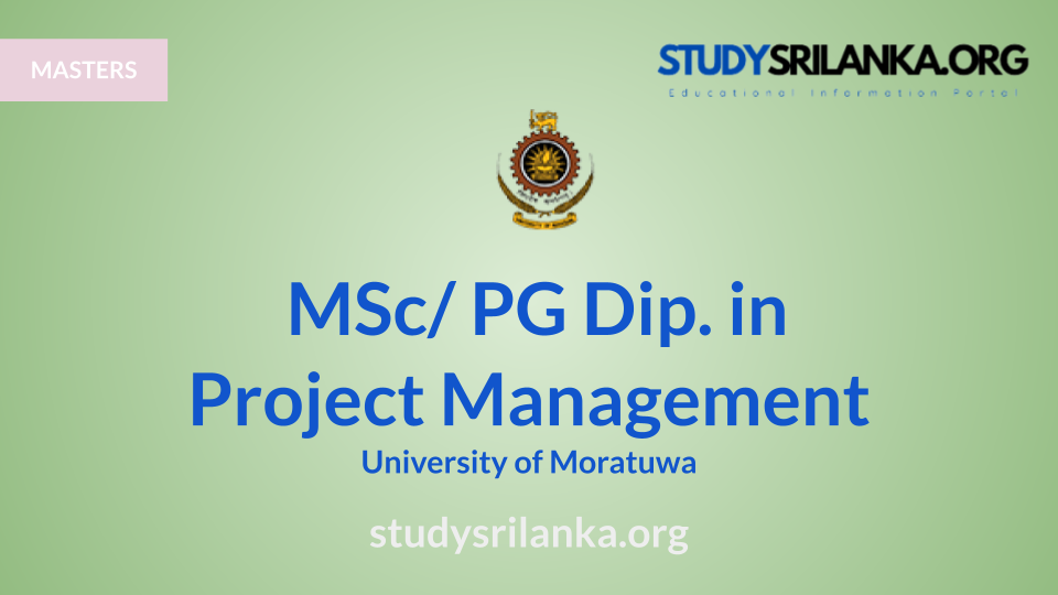 MSc/ PG Dip. in Project Management - UoM - 2023 MSc/ PG Dip. in Project Management - UoM - 2023