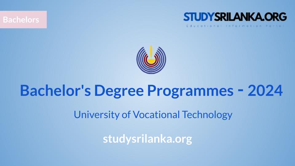 Bachelor's Degree Programmes - UoVT (UNIVOTEC) - 2024 Bachelor's Degree Programmes - UoVT (UNIVOTEC) - 2024