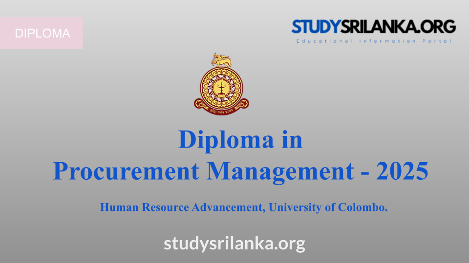 Diploma in Procurement Management - IHRA - 2025