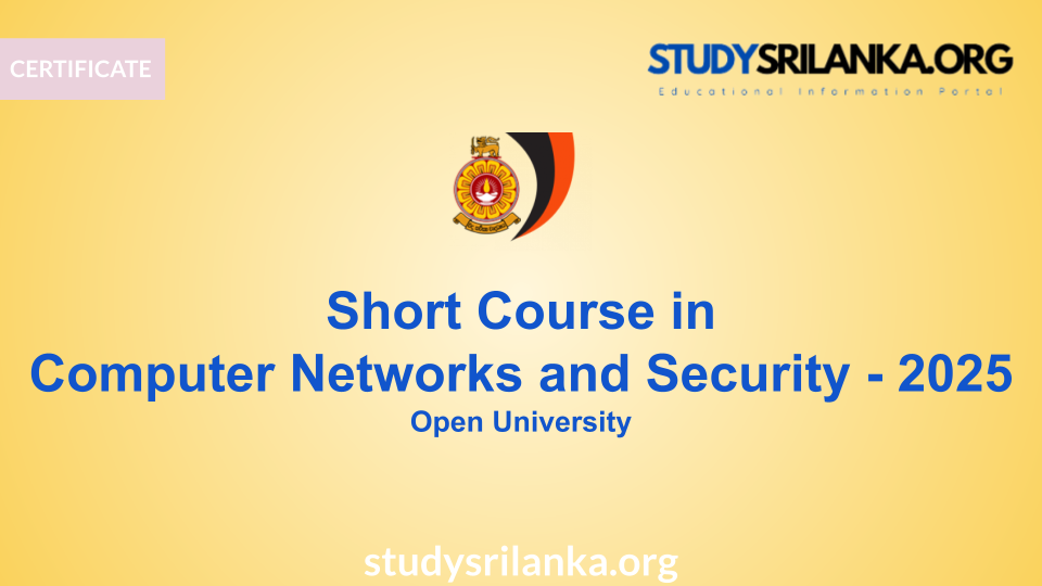 Short Course in Computer Networks and Security - OUSL - 2025